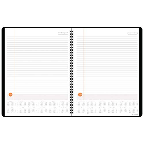 AT-A-GLANCE Planning Notebook with Reference Calendars, Plan.Write.Remember., 9.19 x 11 Inches, Black (70-6209-05)