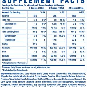 Ronnie Coleman Signature Series King Mass XL Mass Gainer Protein Powder, Weight and Muscle Gainer, 60g Protein, 180g Carbohydrates, 1,000+ Calories/ Serving, Creatine and Glutamine, Chocolate, 15 lbs