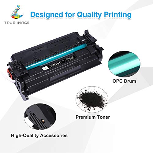 TRUE IMAGE Compatible Toner Cartridge Replacement for HP 58A CF258A 58X CF258X M428fdw HP Pro M404n M404dn M404dw MFP M428fdn M428dw M304 M404 M428 Printer Toner (Black, 2-Pack)