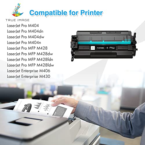 TRUE IMAGE Compatible Toner Cartridge Replacement for HP 58A CF258A 58X CF258X M428fdw HP Pro M404n M404dn M404dw MFP M428fdn M428dw M304 M404 M428 Printer Toner (Black, 2-Pack)