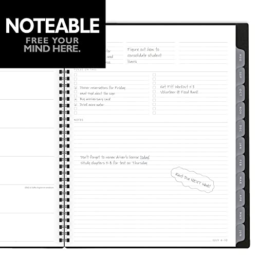 AT-A-GLANCE 2022-2023 Planner, Weekly & Monthly Academic, 8-1/2" x 11", Large, Elevation, Black (75959P05)