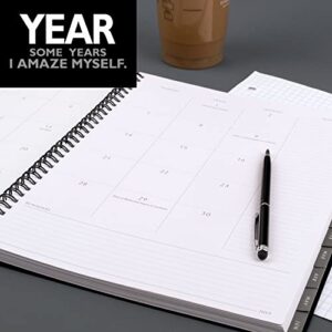 AT-A-GLANCE 2022-2023 Planner, Weekly & Monthly Academic, 8-1/2" x 11", Large, Elevation, Black (75959P05)