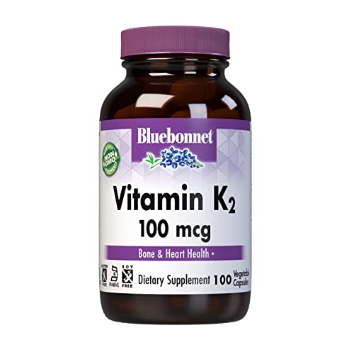 BlueBonnet Vitamin K2 Vegetarian Capsules, 100 Count