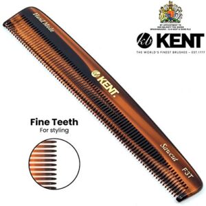 Kent F3T Fine Tooth Comb for Hair Care/Parting Comb and Combs for Men and Combs for Women - Dandruff Hair Comb/Kent Mens Combs for Hair Fine Teeth Comb Hair Comb Fine/Men Comb Comb for Women