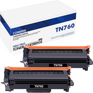 tn730 tn760 tn-760 toner cartridge: 2 pack high yield black compatible tn 730 tn-730 toner cartridge for brother mfc-l2710dw hl-l2395dw dcp-l2550dw hl-l2350dw mfc-l2750dw hl-l2395dw printer