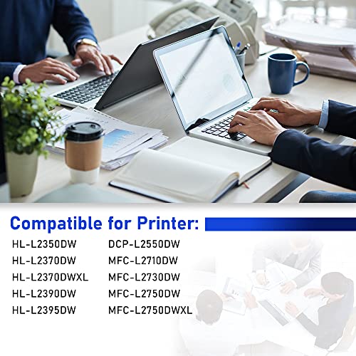 TN730 TN760 TN-760 Toner Cartridge: 2 Pack High Yield Black Compatible TN 730 TN-730 Toner Cartridge for Brother MFC-L2710DW HL-L2395DW DCP-L2550DW HL-L2350DW MFC-L2750DW HL-L2395DW Printer