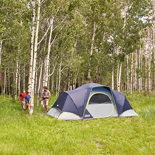 Coleman Skydome Tent XL, 8/10/12 Person Camping Tent, Blue Nights