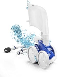 polaris vac-sweep 380 pressure inground pool cleaner, triple jet powered, 31ft of hose with a single chamber debris bag