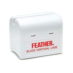 feather styling razor disposal case