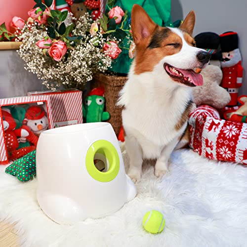 AFP Automatic Dog Ball Launcher Automatic Ball Launcher for Dogs Interactive Puppy Pet Ball Indoor Thrower Machine Fetch Machine for Small and Medium Size Dogs, 3 Balls Included (2 inch)