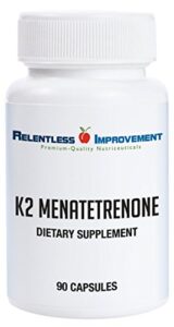 relentless improvement vitamin k2 mk4 vegan naturally-derived 90 vegicapsules