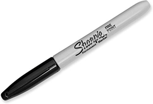 Sharpie 6 Pack 30101 Fine Point Permanent Marker Black