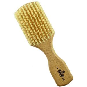 mens finest beechwood pure white bristle rectangular club brush – og4