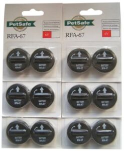 pet safe rfa-67d 6-volt battery, economy, 12 batteries, pack of 6.