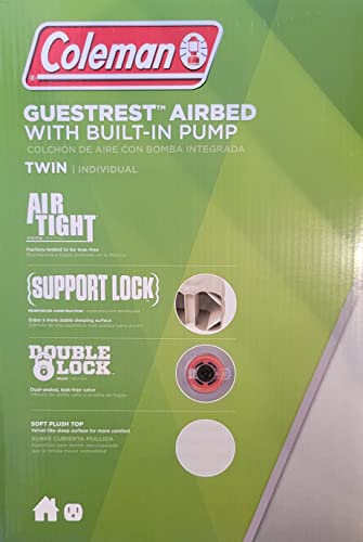 Coleman Guesrest Twin Air Mattress with Built in Pump