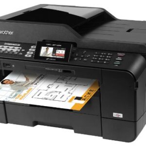 Brother MFCJ6710DW Business Inkjet All-in-One Printer with 11-Inch x 17-Inch Duplex Printing, 11-Inch x 17-Inch Scan Glass & Dual Paper Trays