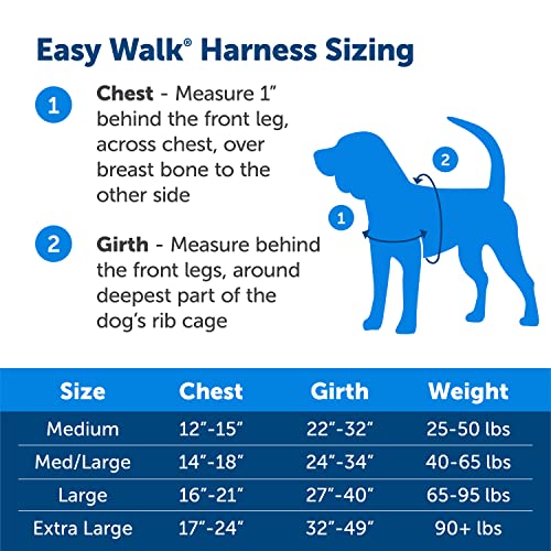 PetSafe Easy Walk No-Pull Dog Harness - The Ultimate Harness to Help Stop Pulling - Take Control & Teach Better Leash Manners - Helps Prevent Pets Pulling on Walks - Medium, Raspberry/Gray