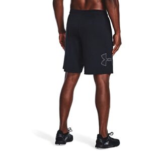 Under Armour mens Tech Graphic Shorts , Black (001)/Graphite , X-Large