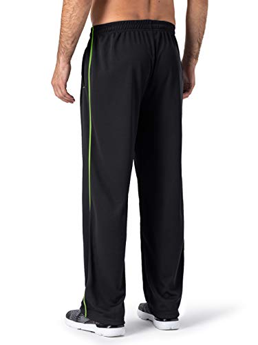 MAGNIVIT Men's Lightweight Sweatpants Track Running Gym Pants with Elastic-Waist Drawstring Black