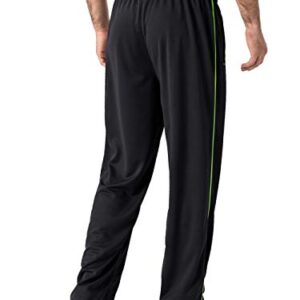 MAGNIVIT Men's Lightweight Sweatpants Track Running Gym Pants with Elastic-Waist Drawstring Black