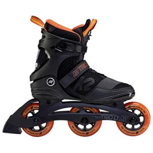 K2 Skate Mens Trio LT 100, Black_Orange, 7.5