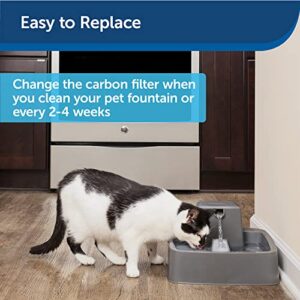 PetSafe Drinkwell Replacement Carbon Filters, Dog and Cat Ceramic and 2 Gallon Water Fountain Filters, 12-Pack