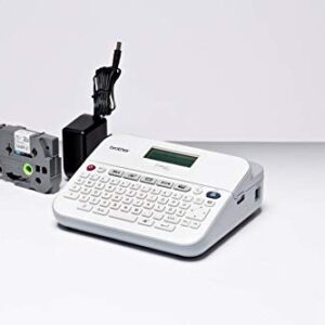 Brother Pt-d400ad Versatile, Easy-to-use Label Maker With Ac Adapter - Label, Tape - 0.14, 0.24,