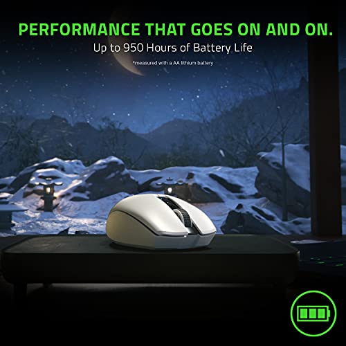 Razer Orochi V2 Mobile Wireless Gaming Mouse: Ultra Lightweight - 2 Wireless Modes - Up to 950hrs Battery Life - Mechanical Mouse Switches - 5G Advanced 18K DPI Optical Sensor - White