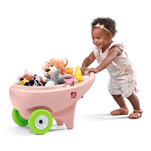 Step2 Springtime Wheelbarrow – Rose Pink – Toddler Role Play Garden Toy – Toddler Wheelbarrow – Perfect Easter Basket Alternative – Ideal for Easter Egg Hunts