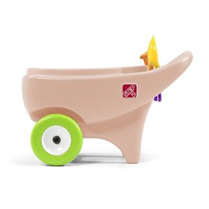 Step2 Springtime Wheelbarrow – Rose Pink – Toddler Role Play Garden Toy – Toddler Wheelbarrow – Perfect Easter Basket Alternative – Ideal for Easter Egg Hunts