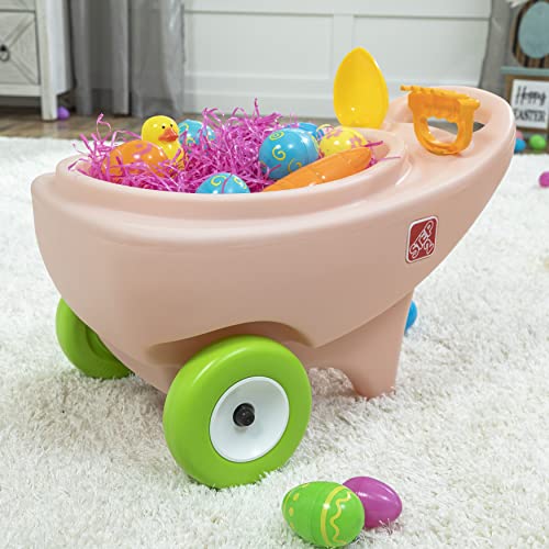 Step2 Springtime Wheelbarrow – Rose Pink – Toddler Role Play Garden Toy – Toddler Wheelbarrow – Perfect Easter Basket Alternative – Ideal for Easter Egg Hunts