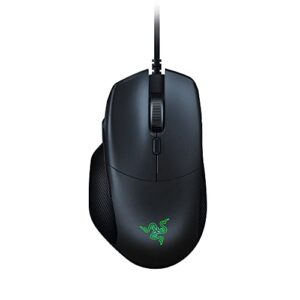 razer basilisk essential gaming mouse: 6400 dpi optical sensor – chroma rgb lighting – 7 programmable buttons – mechanical switches – classic black