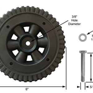 Coleman Roadtrip Grill Replacement Wheel and Hardware (1 Wheel)