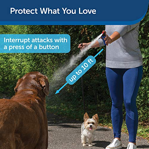 PetSafe SprayShield Animal Deterrent with Clip - Citronella Dog Repellent Spray – Ranges up to 10 ft - 2.4 oz / 71 mL - Protect Yourself and Your Pets