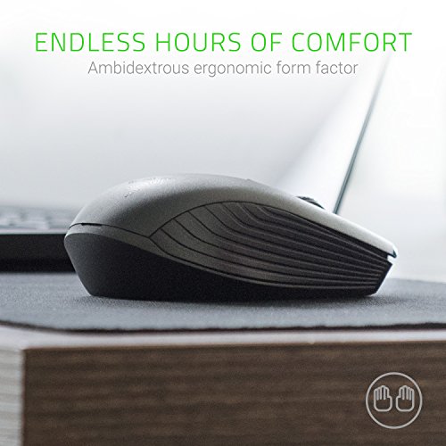 Razer Atheris Ambidextrous Wireless Mouse: 7200 DPI Optical Sensor - 350 Hr Battery Life - USB Wireless Receiver & Bluetooth Connection - Classic Black