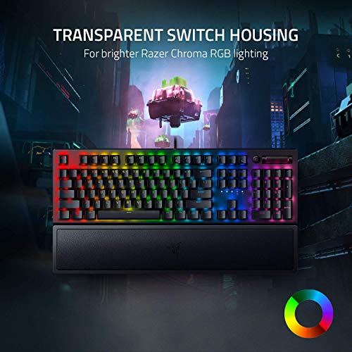 Razer BlackWidow V3 Mechanical Gaming Keyboard: Green Mechanical Switches - Tactile & Clicky - Chroma RGB Lighting - Compact Form Factor - Programmable Macro Functionality (Renewed)