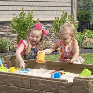 Step2 Naturally Playful Sandbox II with Bonus Sand Tools, Tan