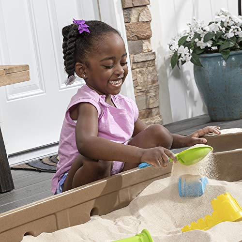 Step2 Naturally Playful Sandbox II with Bonus Sand Tools, Tan