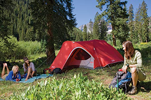 Coleman Hooligan Backpacking Tent , Red, 4-Person