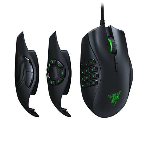 Razer Naga Trinity Gaming Mouse & Tartarus v2 Gaming Keypad: Mecha-Membrane Key Switches - 32 Programmable Keys - Customizable Chroma RGB Lighting - Programmable Macros - Classic Black