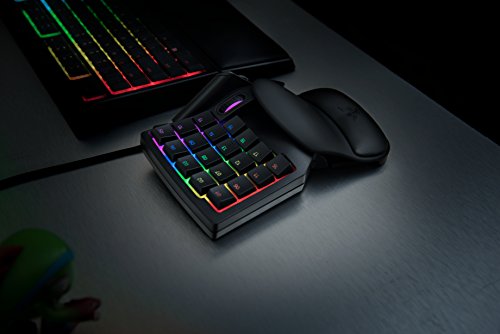 Razer Naga Trinity Gaming Mouse & Tartarus v2 Gaming Keypad: Mecha-Membrane Key Switches - 32 Programmable Keys - Customizable Chroma RGB Lighting - Programmable Macros - Classic Black