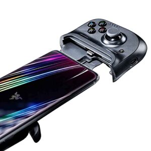 razer kishi mobile game controller / gamepad for iphone ios: works with most iphones – iphone x, 11, 12 – apple arcade, amazon luna – lightning port passthrough – mobile grip – mfi certified (renewed)