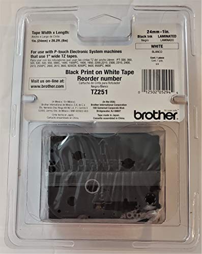 Brother P-Touch TZ Laminated Tape