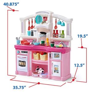 Step2 Fun with Friends Kitchen Set for Kids – Includes Toy Kitchen Accessories, Interactive Features for Pretend Play – Indoor/Outdoor Toddler Playset – Dimensions: 40.88" H x 35.75" W x 12.5" D