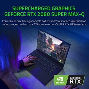 Razer Blade 15 Gaming Laptop 2020: Core i7-10875H 8-Core, NVIDIA GeForce RTX 2080 SUPER Max-Q, 15.6” FHD 300Hz, 16GB RAM, 1TB SSD (Renewed)