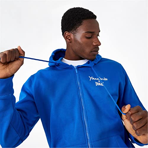 Everlast Mens x Yiannimize Zip Taped Hoodie Long Sleeve Blue 2X-Large