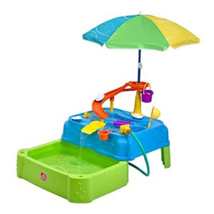 step2 waterpark wonders two-tier water table | kids water table,blue