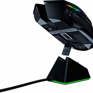 Razer Basilisk Ultimate HyperSpeed Wireless Gaming Mouse w/Charging Dock 20K DPI Optical Sensor - Chroma RGB - 11 Programmable Buttons - 100 Hr Battery - Classic Black (Renewed)