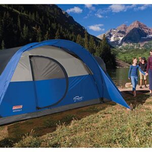 Coleman Camping Tent | 8 Person Montana Cabin Tent with Hinged Door