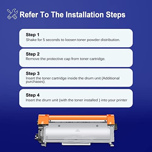 TN420 TN-420 Toner Cartridge - GULOYA :Compatible Replacement for Brother TN-420 TN420 Toner Cartridge for DCP-7060D Intellifax 2940 MFC-7240 MFC-7360N HL-2130 HL-2132 (1Black, TN4201PK)